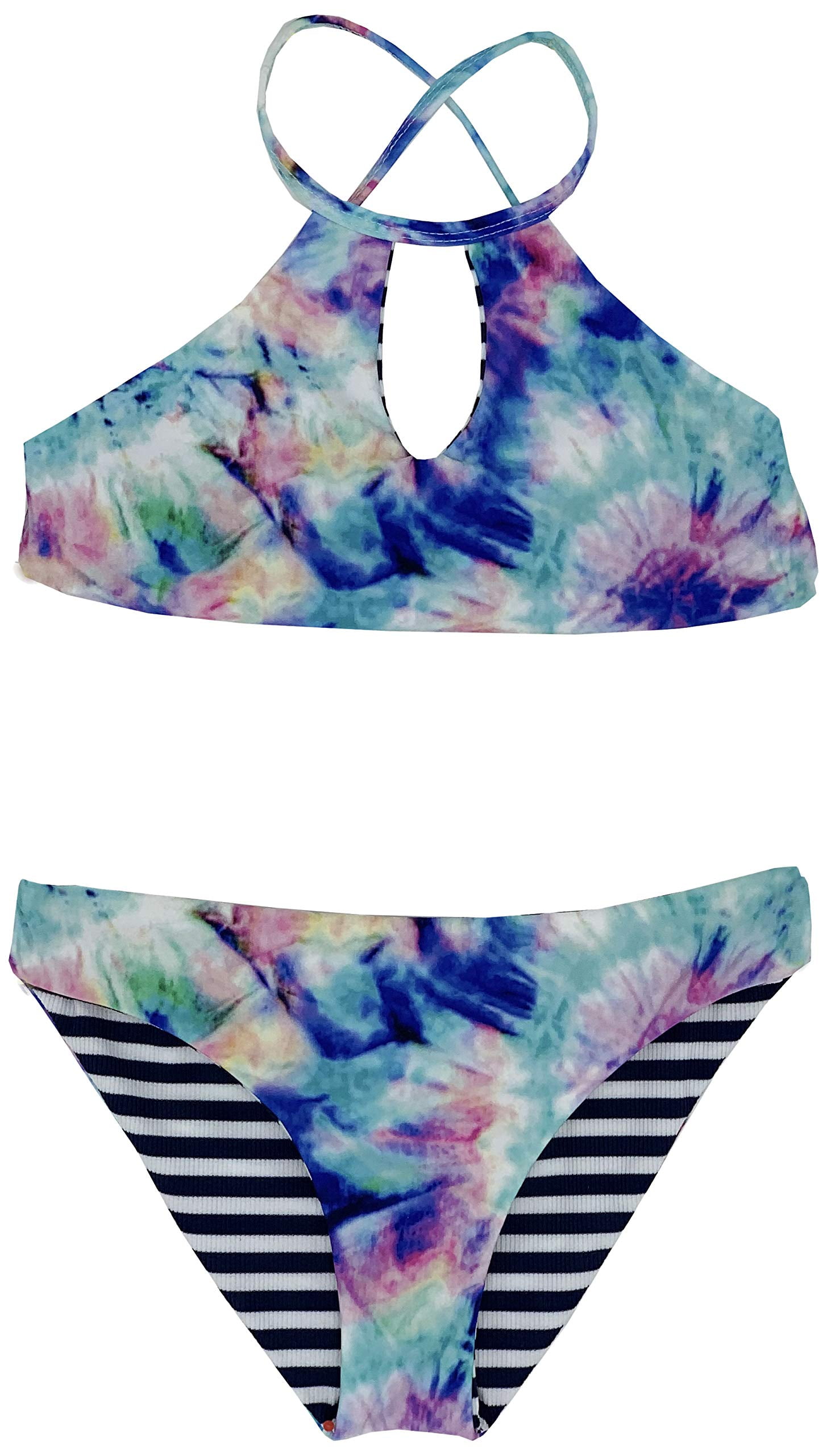 Splendid Girls' Brighter HI Neck Bra Set, Multicolor, 16 - Walmart.com