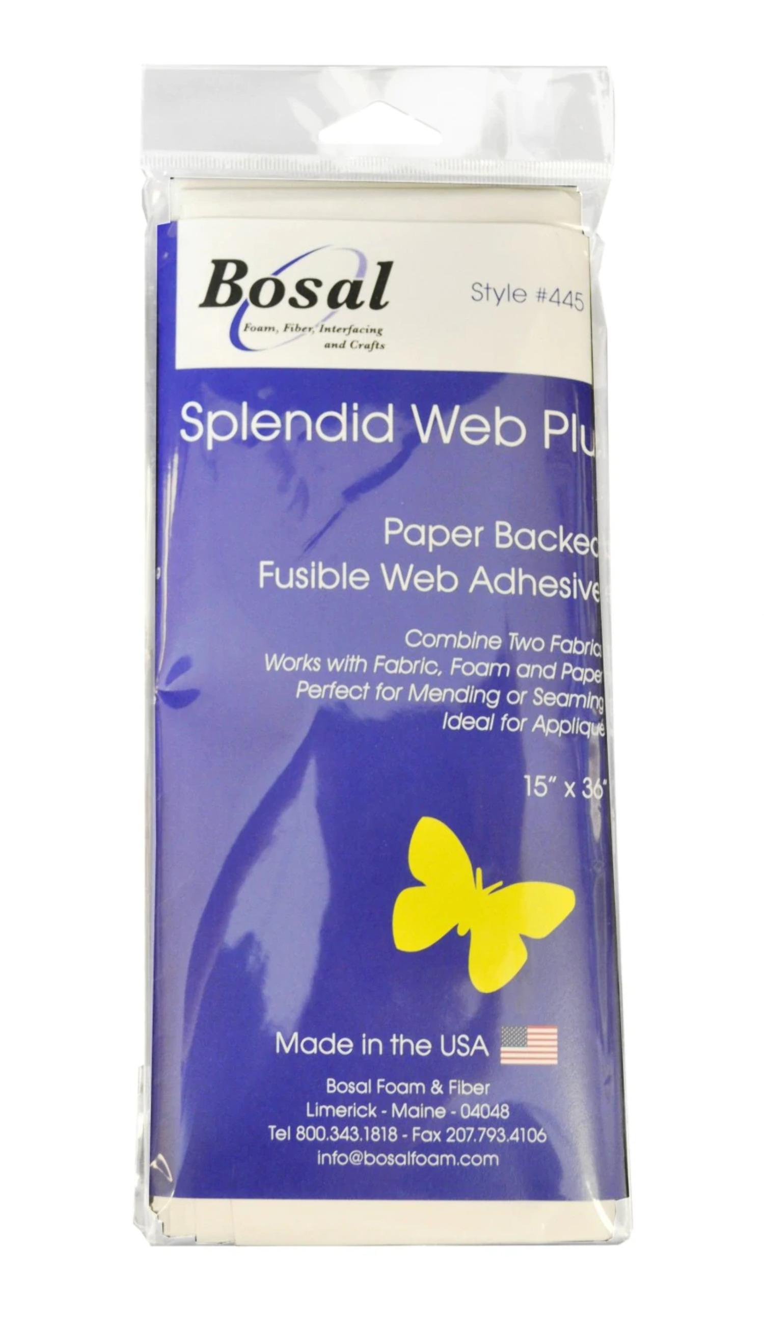 Splendid Web Plus Fusible Web Adhesive-Clear 15"X36" - Walmart.com