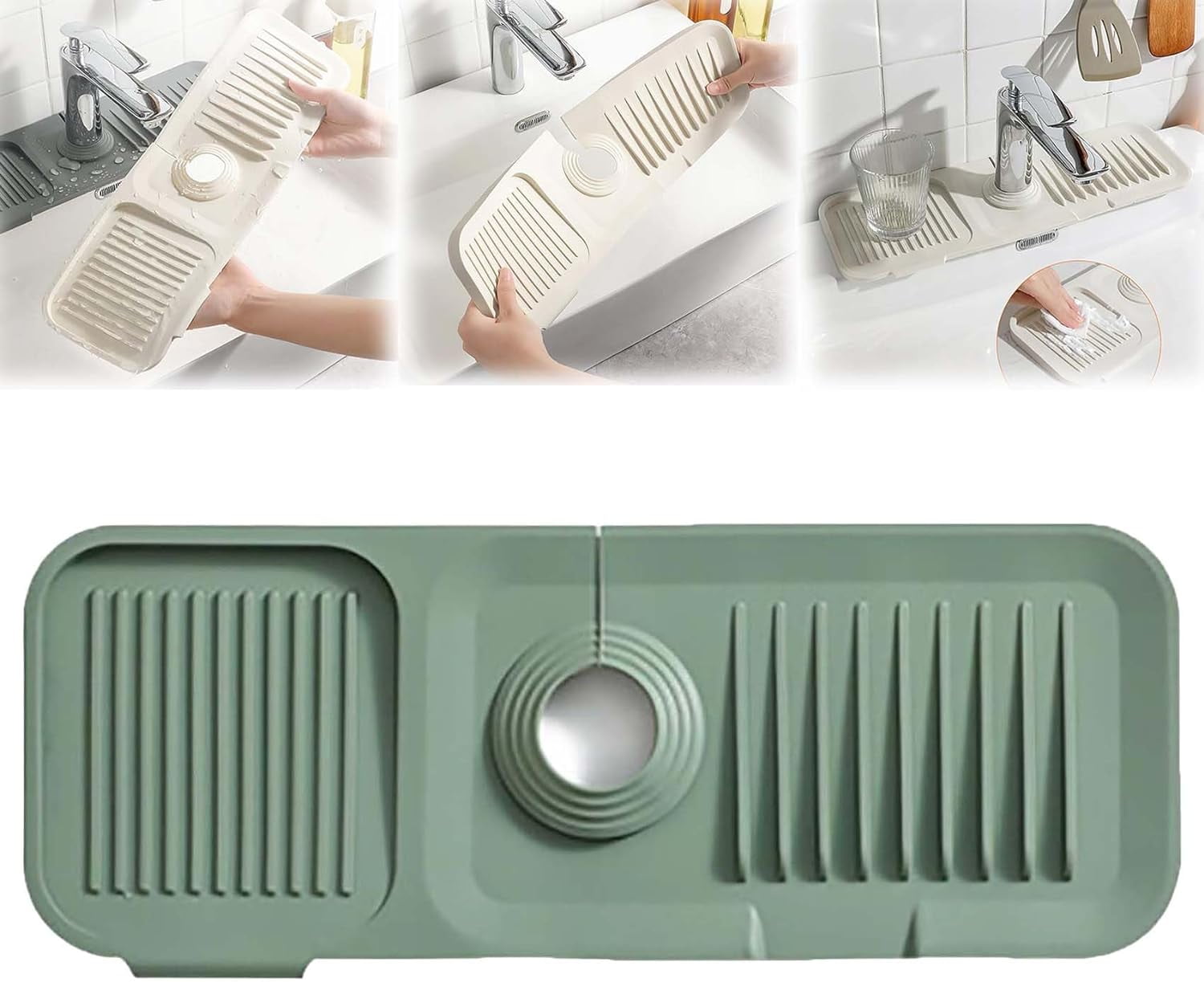 Splendiday Silicone Draining Mat, Silicone Draining Mat for Kitchen ...