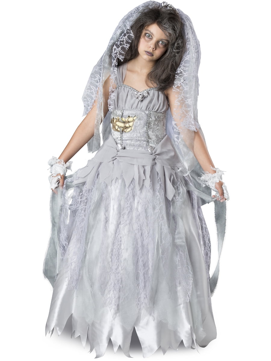 Splendiferous Costumes Undead Zombie Bride Costume for Girls with ...
