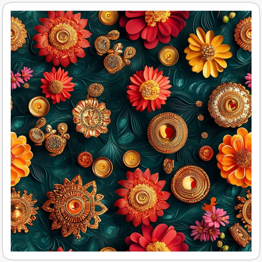 Splendor Of Indian Jewelry Sticker Kir-339 - Walmart.com