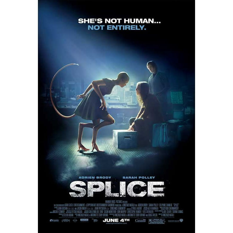 Splice Movie Poster Movie Monsters Have To Have A Hint Of Human To