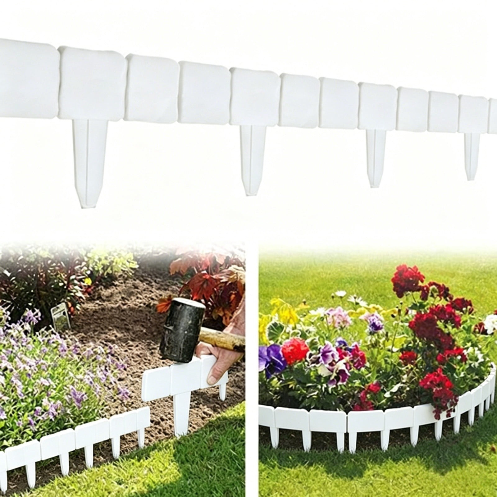 Splicing Garden Edging Border Flexible Interlocking Barrier For ...