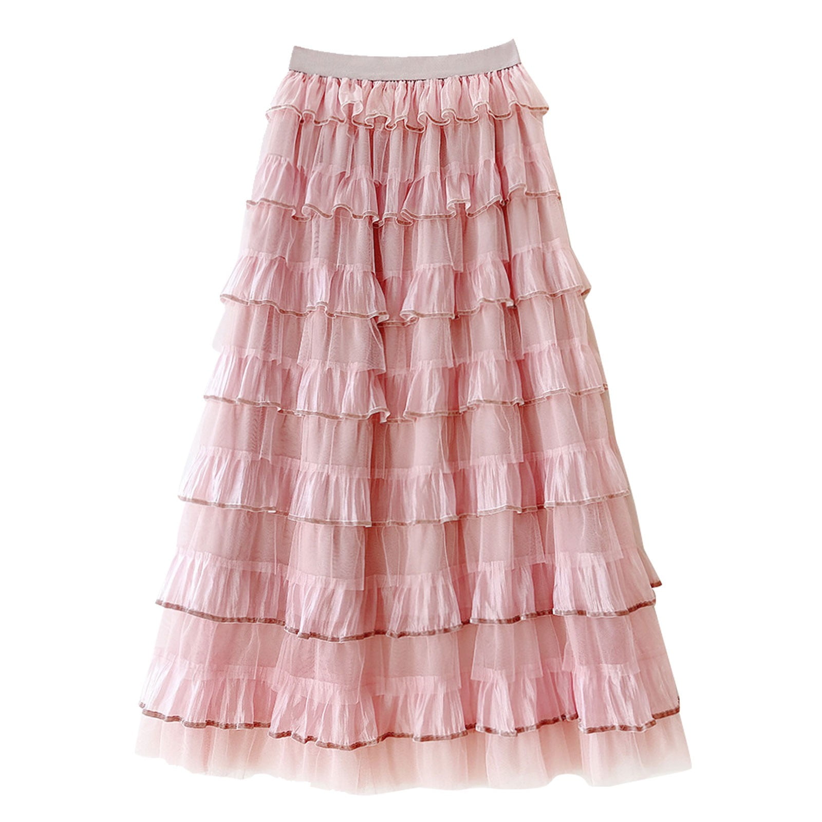 Splicing Long Cake Skirt Fairy Half Body Skirt Sub - Walmart.com