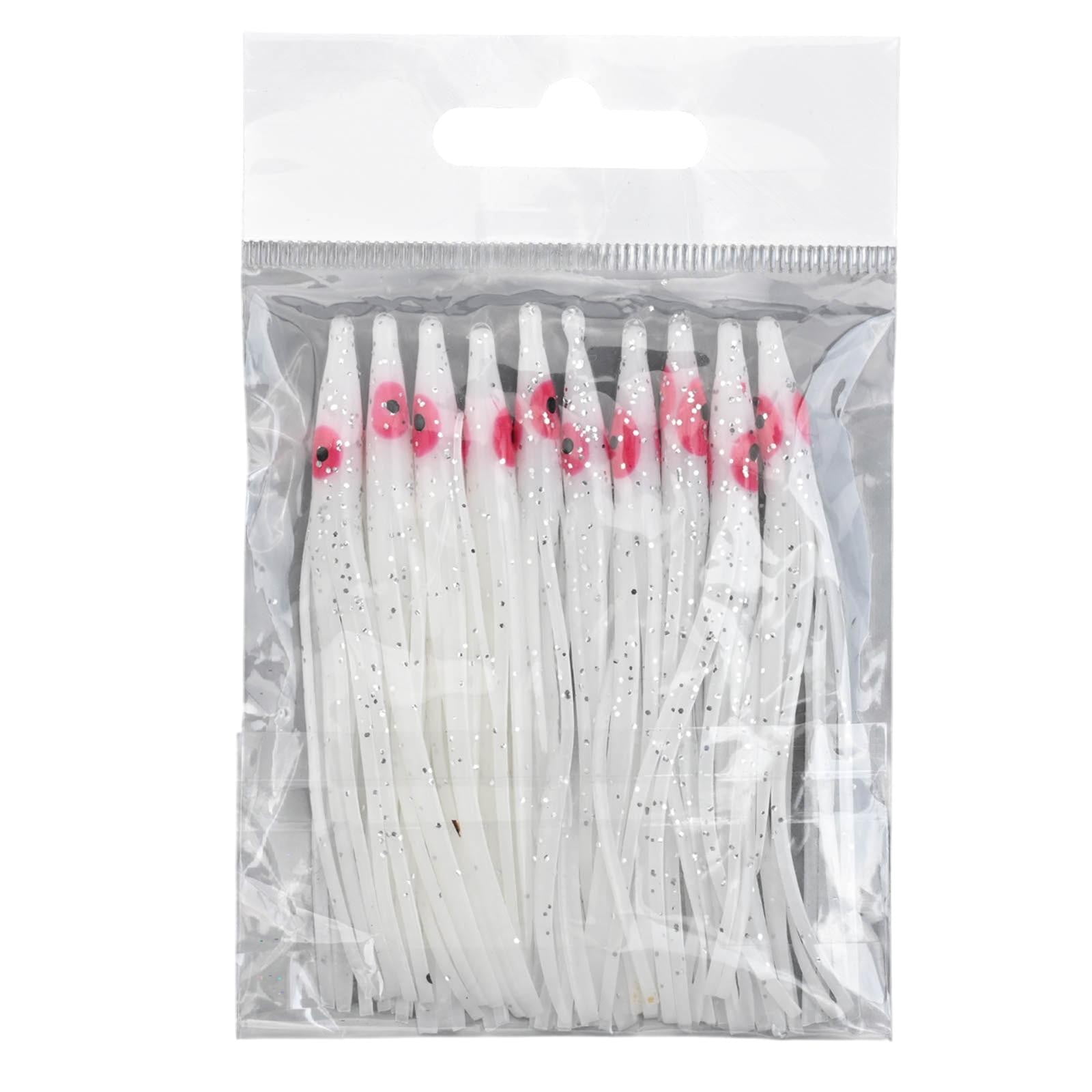 Splihome 10 Pcs Soft Luminous Squid Skirts Lure Plastic Tuna Trolling ...