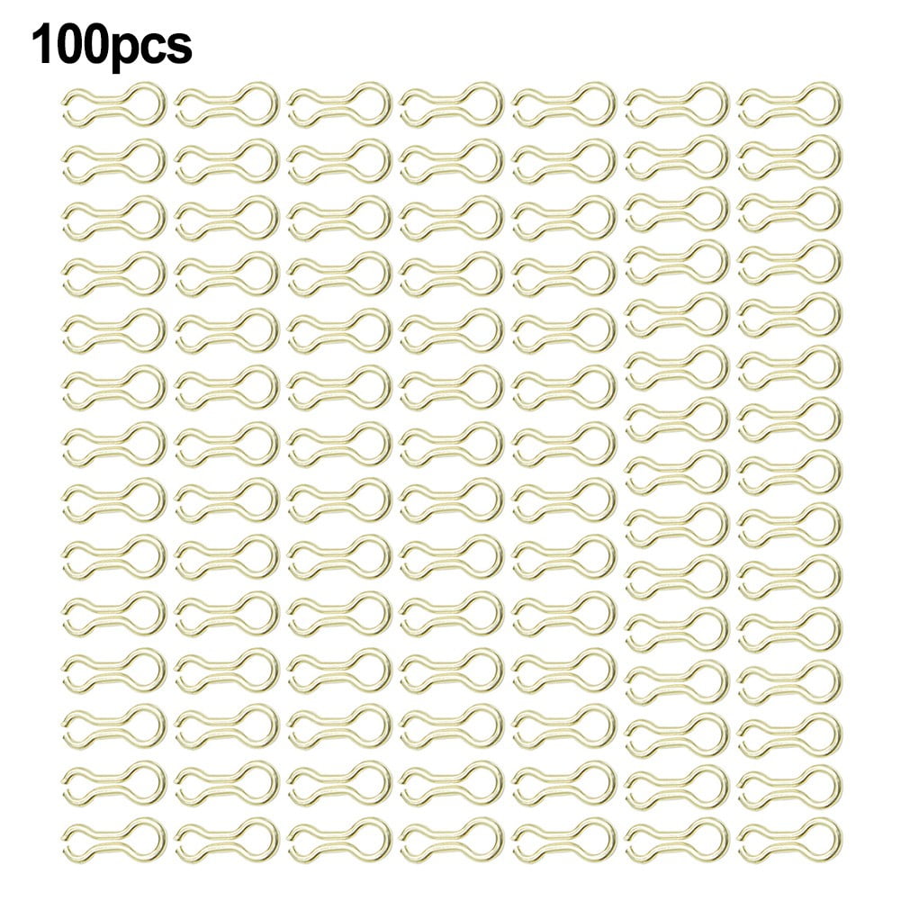 Splihome 100Pcs Fishing Sinker Eyes Eyelets Bass Fishing Wire Eyes ...