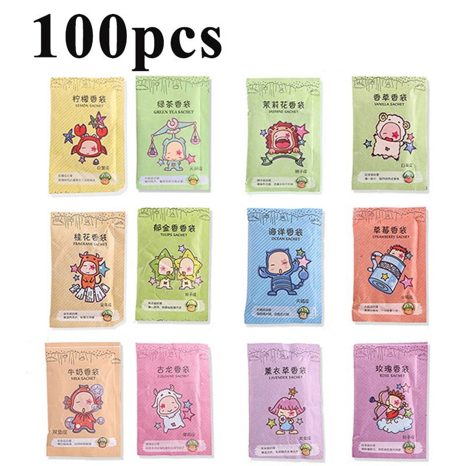 Splihome 100Pcs Natural Smell incense Bag Closet Sachet Fragrance Paper ...
