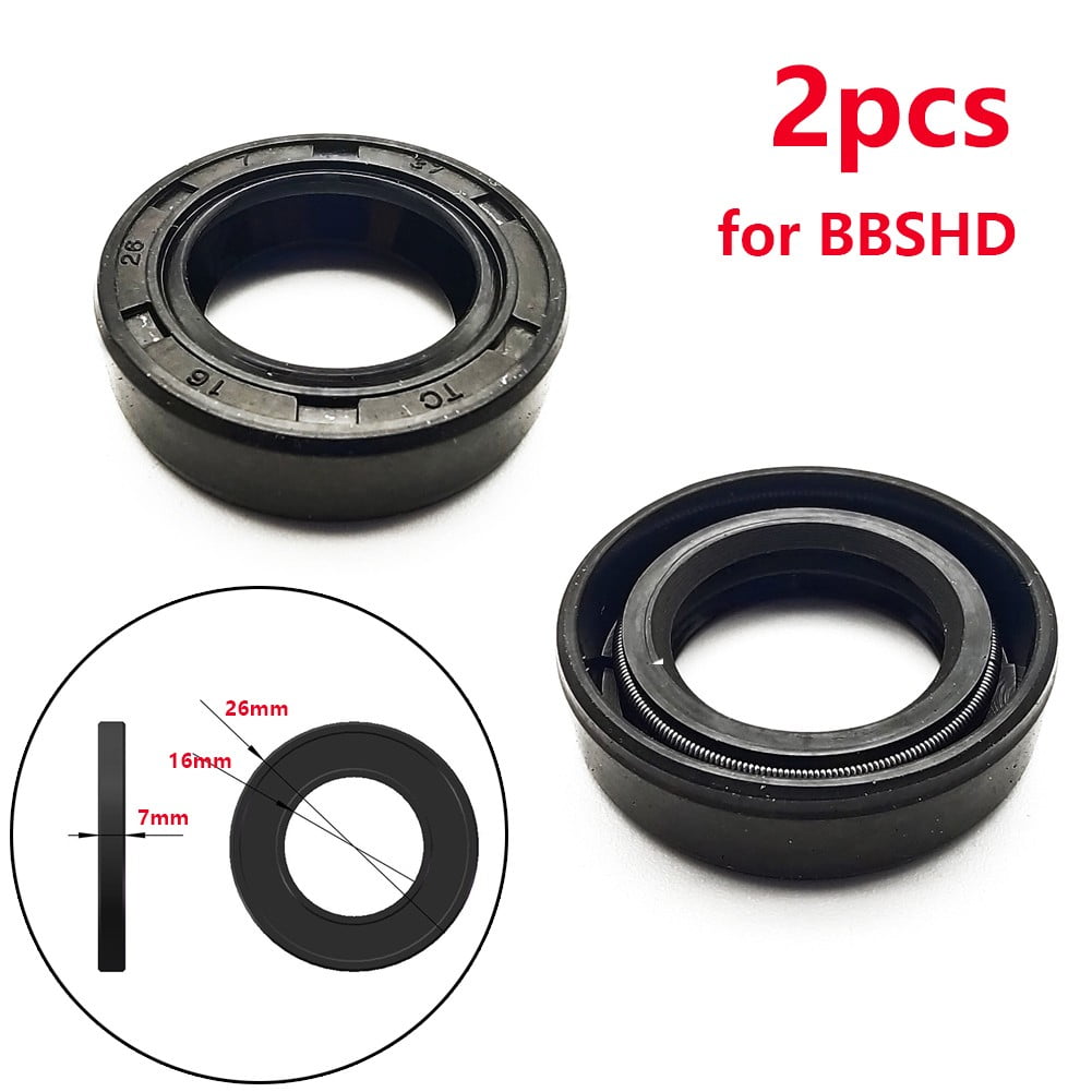 Splihome 2Pcs Oil Seals Rubber for Bafanghd Motor Electric Bicycle ...