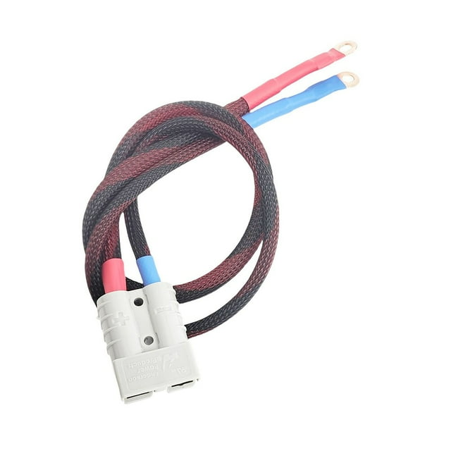 Splihome 50A 8 Awg Electric Bike Battery Cable for anderson Plug O-Ring ...
