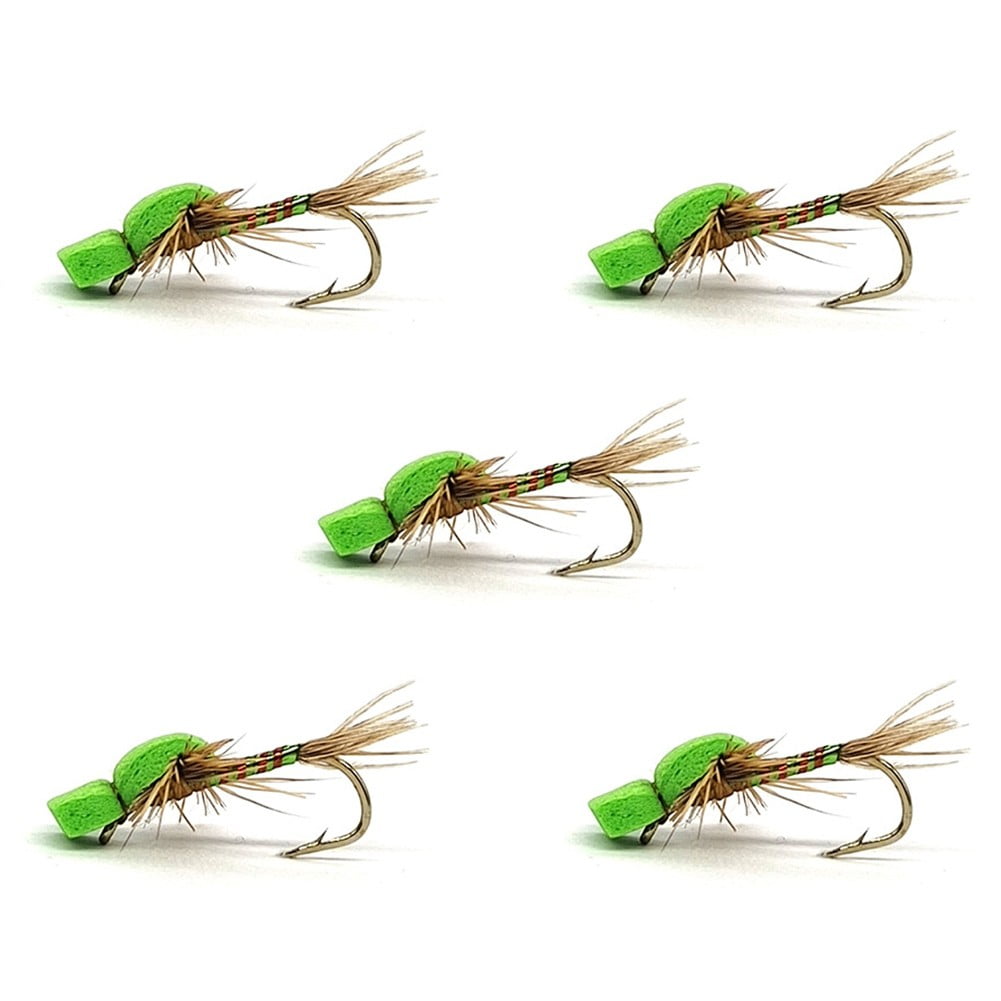 Splihome 5X Fly Fishing Bait Floating Dry Fly Mayfly Lure For Trout ...