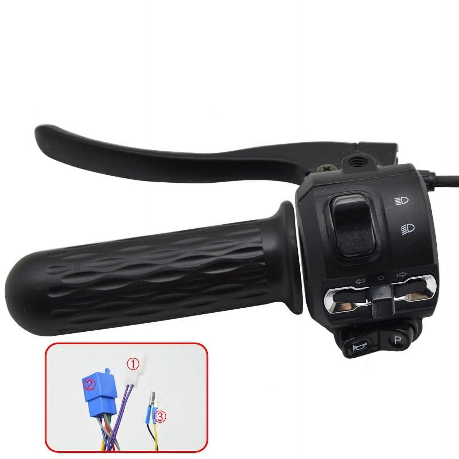 Splihome Electric Bike Throttle Switch Headlights Turn Signals E-Bike ...