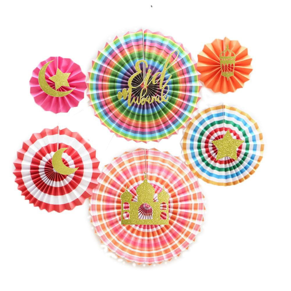 Splihome Elegant Paper Flower Fan For Eid Al-Fitr Festival Perfect Wall ...