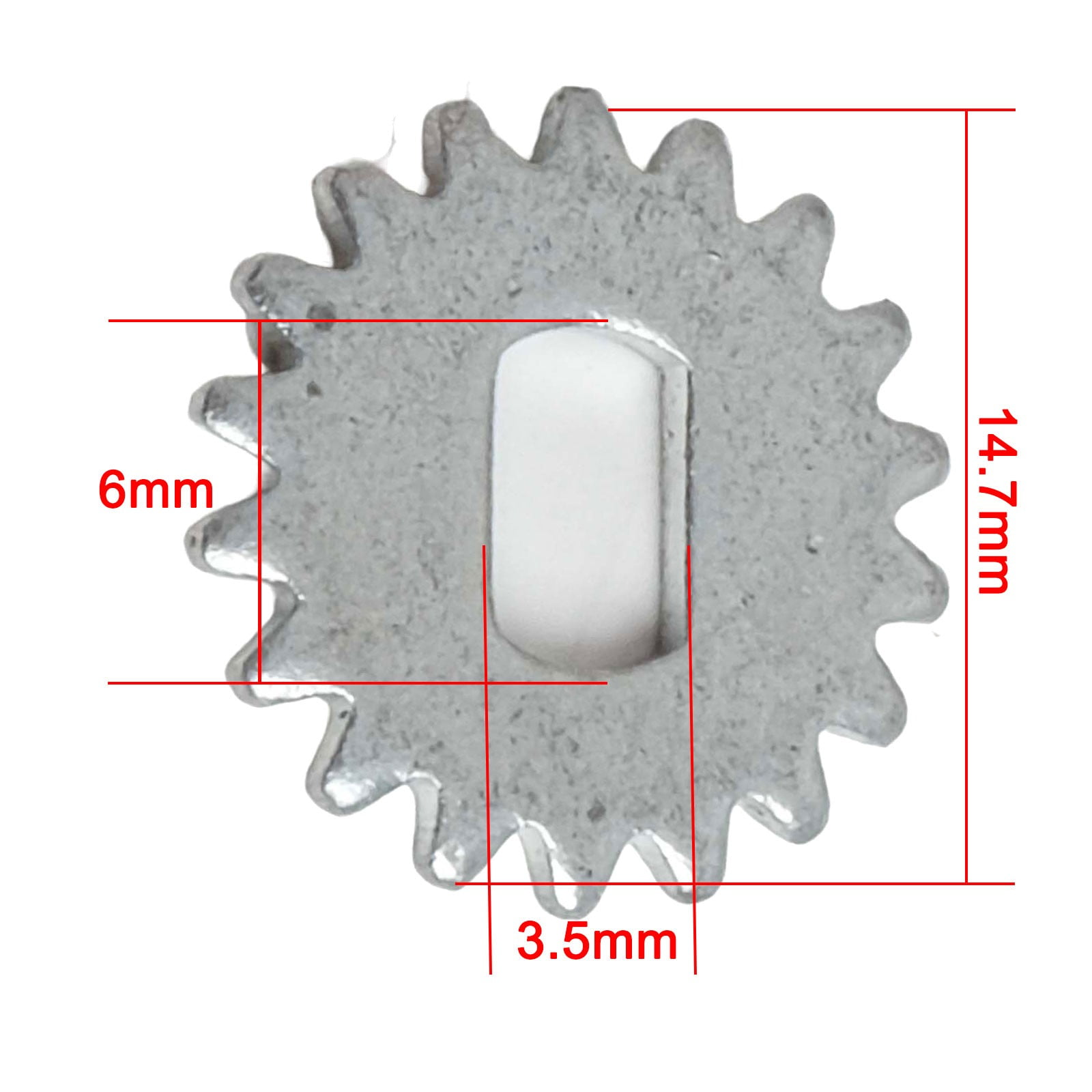 Splihome Fishing Reel Parts Spinner Wheel Ratchet Gear Metal for ...