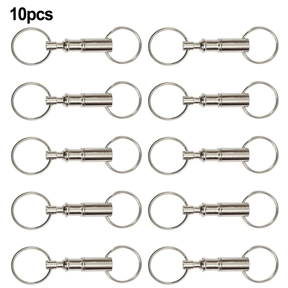 Splihome Functional Stainless Steel Quick Release Keychain with ...