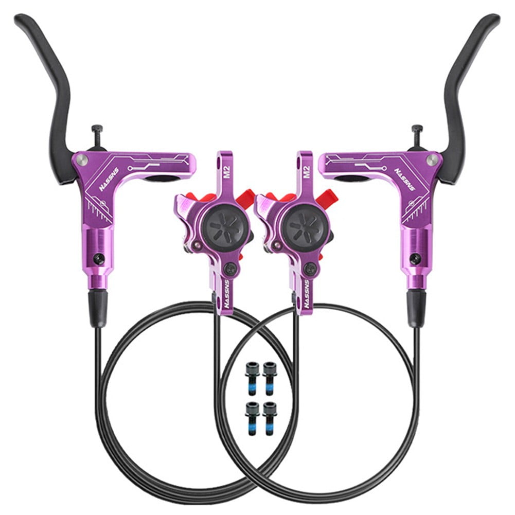 Splihome Mountain Bike Hydraulic Disc Brake Dual Piston Bi-Directional Brake 1450*800Mm，Purple ...