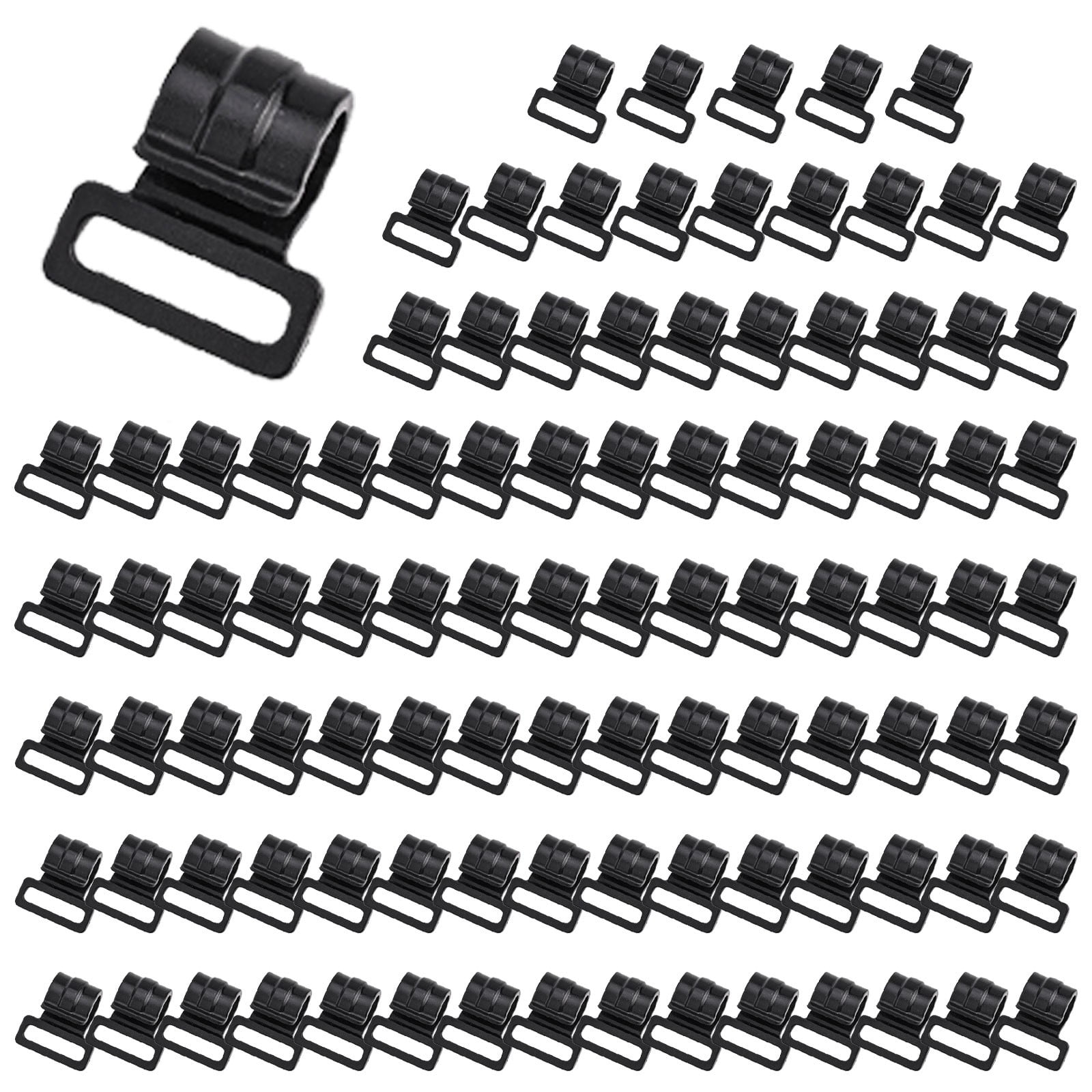 Splihome Reliable 100 Pack Tent Pole Hooks Functional Plastic Clips ...