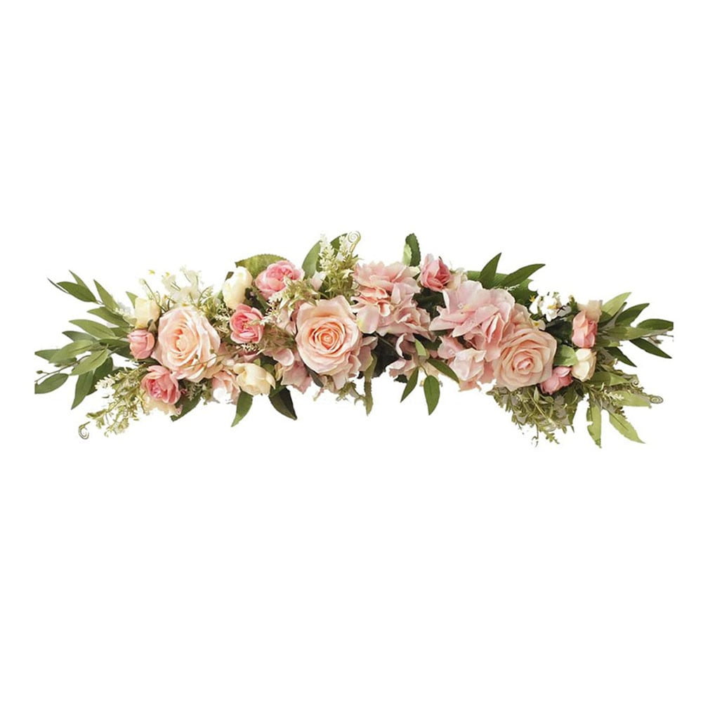 Splihome Wedding Arch Flowers Artificial Rose Flower Swag For ...