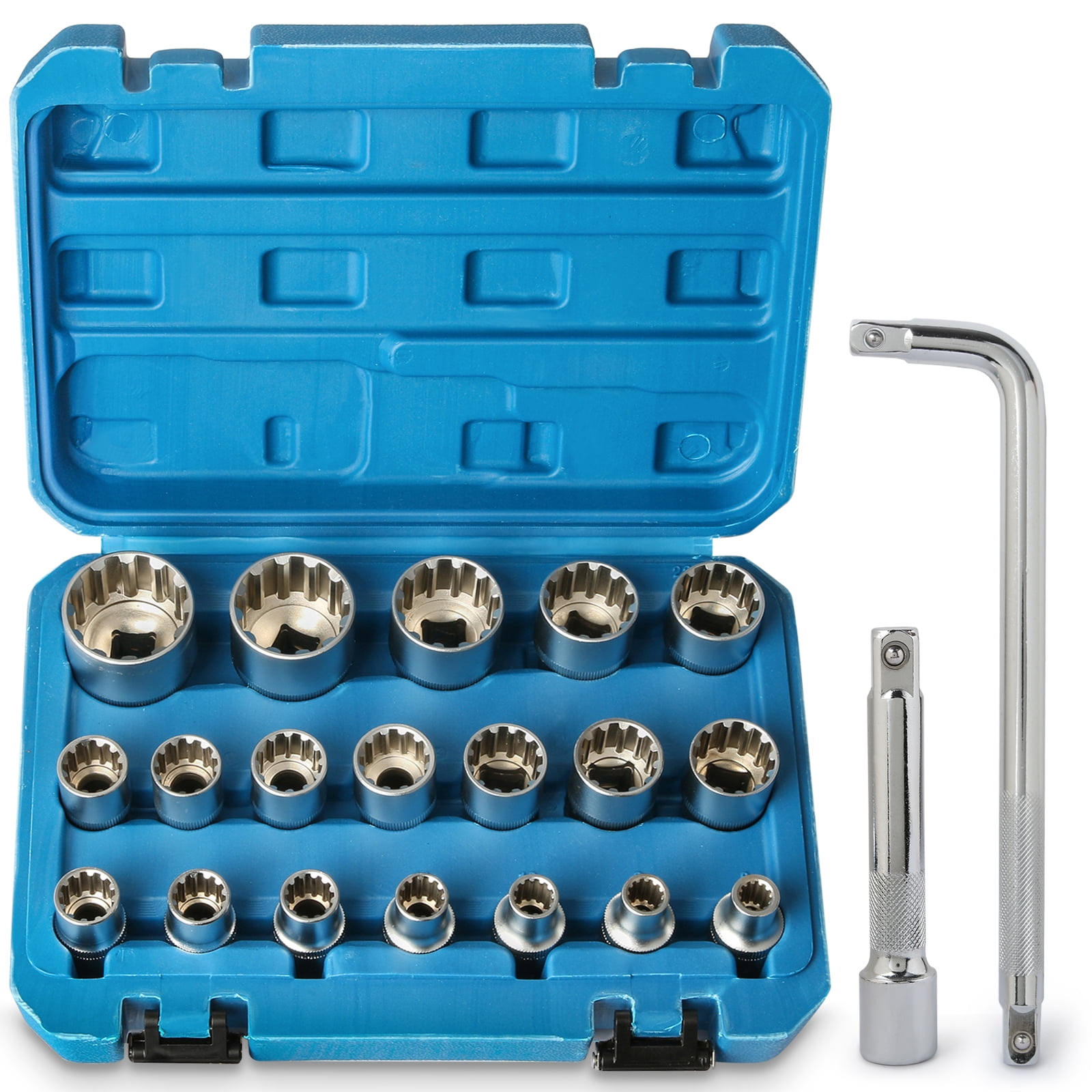Spline Socket Set 12 Point Socket Set 1 2 Drive Metric Socket Set 8