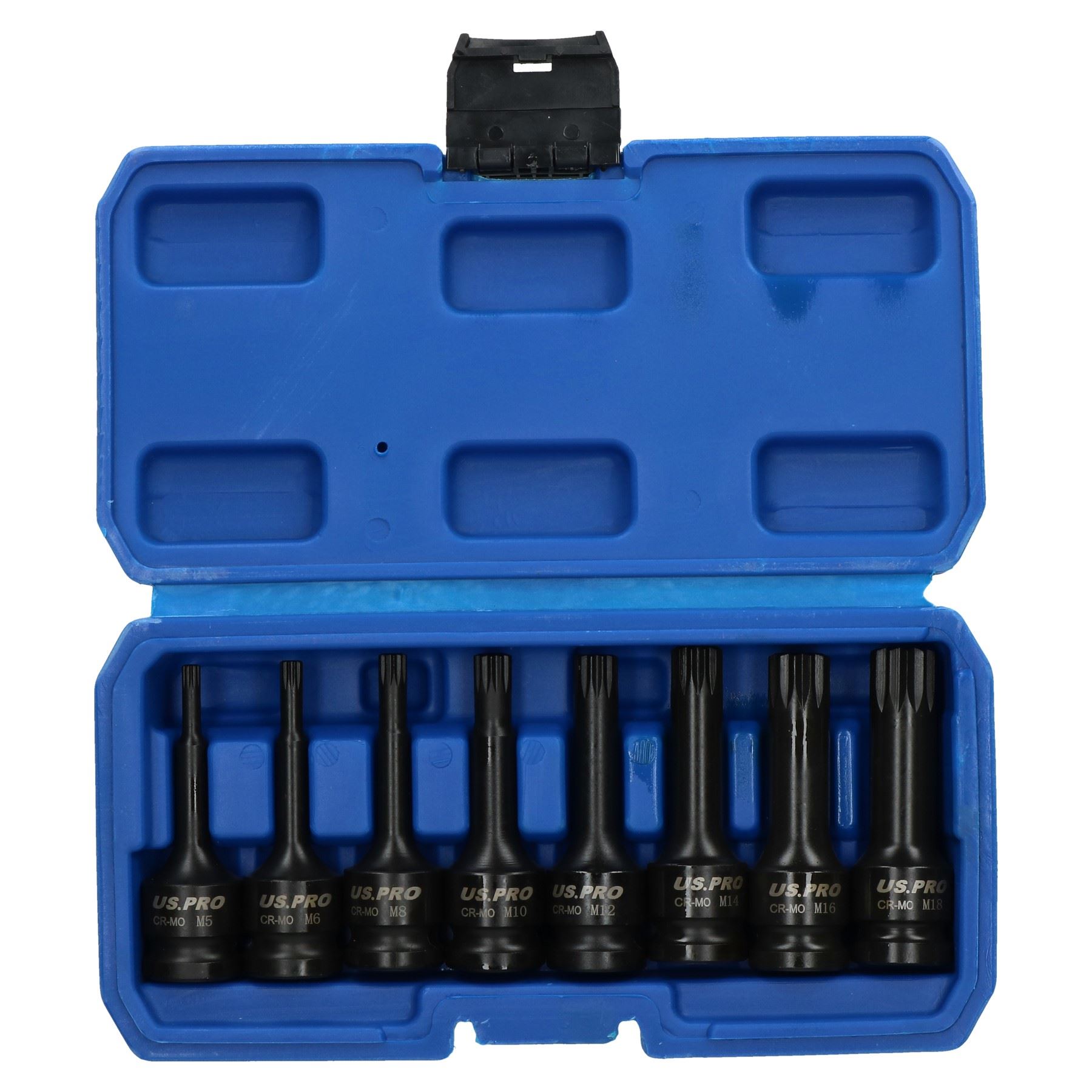 Spline Socket set Triple Square 1/2" Drive M5 - M18 8pc Deep Impact ...