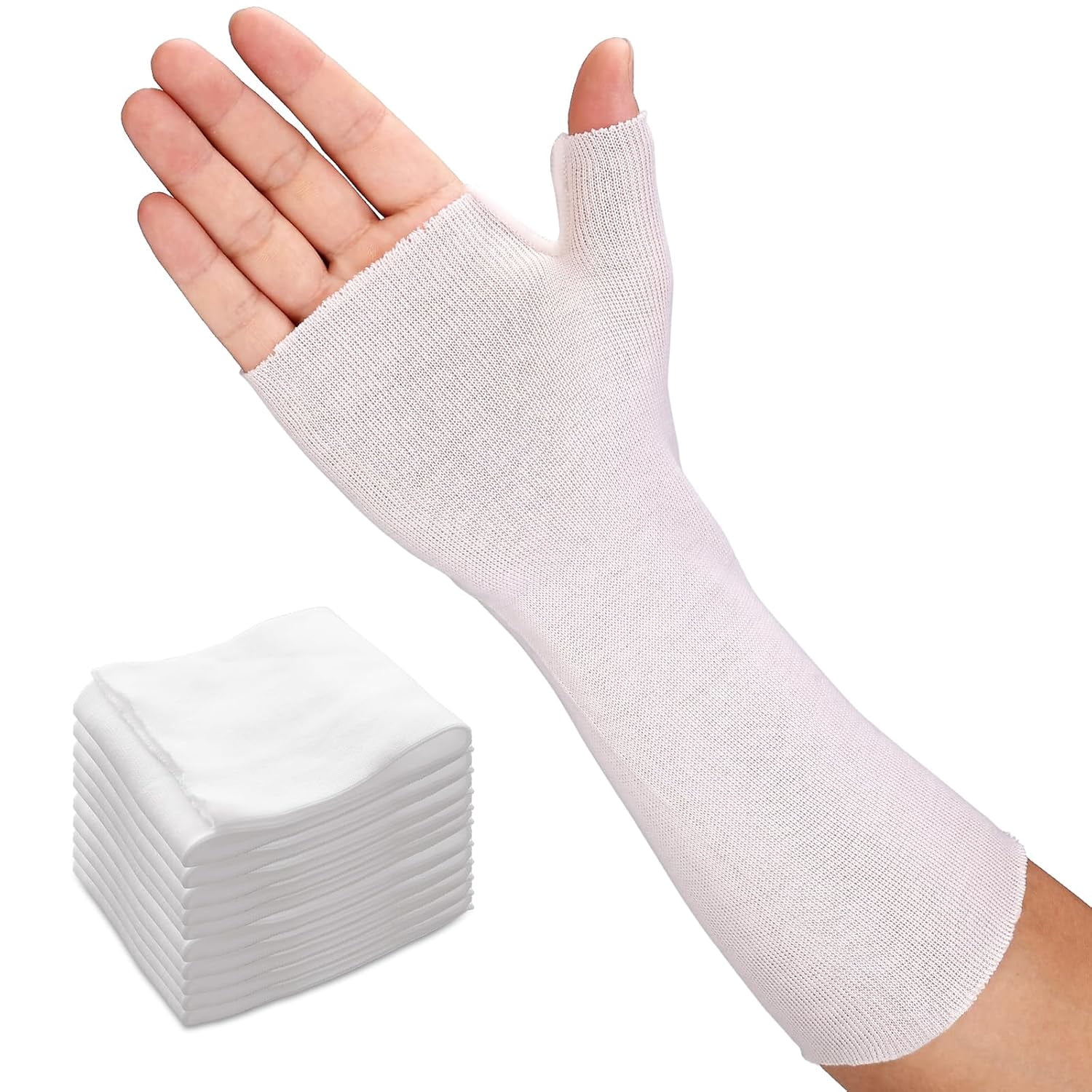 Splint Hand Socks (10 Pack), Breathable Thin Stockinette Tubing for ...