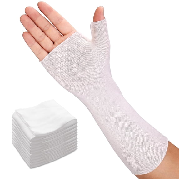 Splint Hand Socks (10 Pack), Breathable Thin Stockinette Tubing for ...