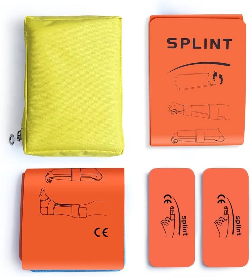 Splints -Medical Splint Roll Fold Finger 3 Piece 5 Set, Orange Sign in ...