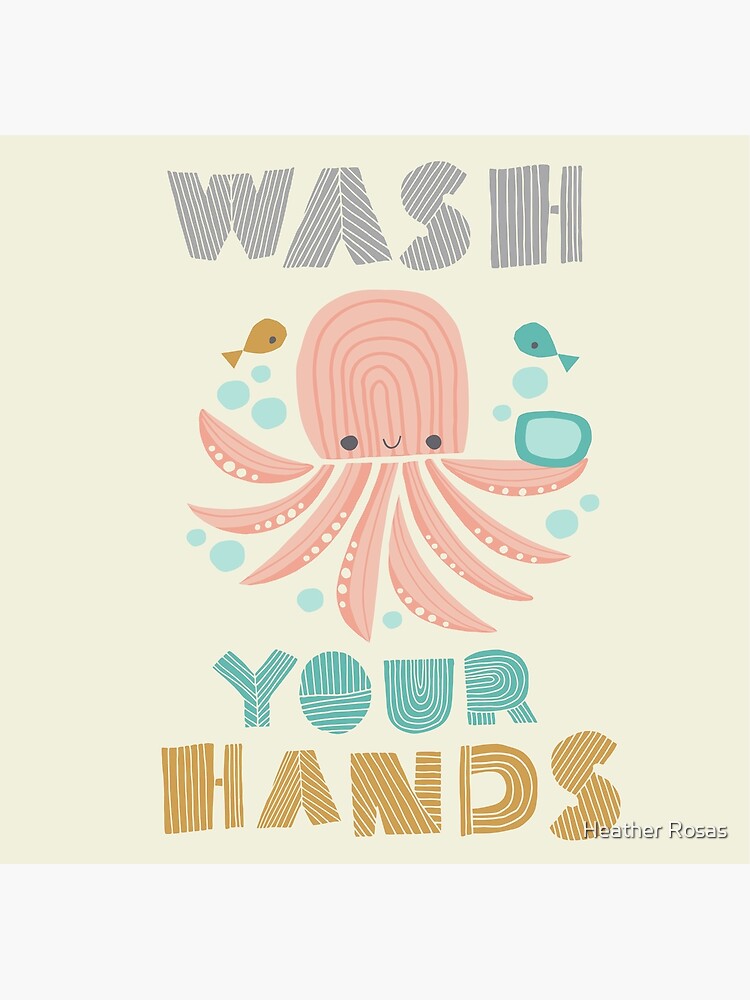Splish Splash Zoo - Wash Your Hands Canvas Poster Decor Landscape ...