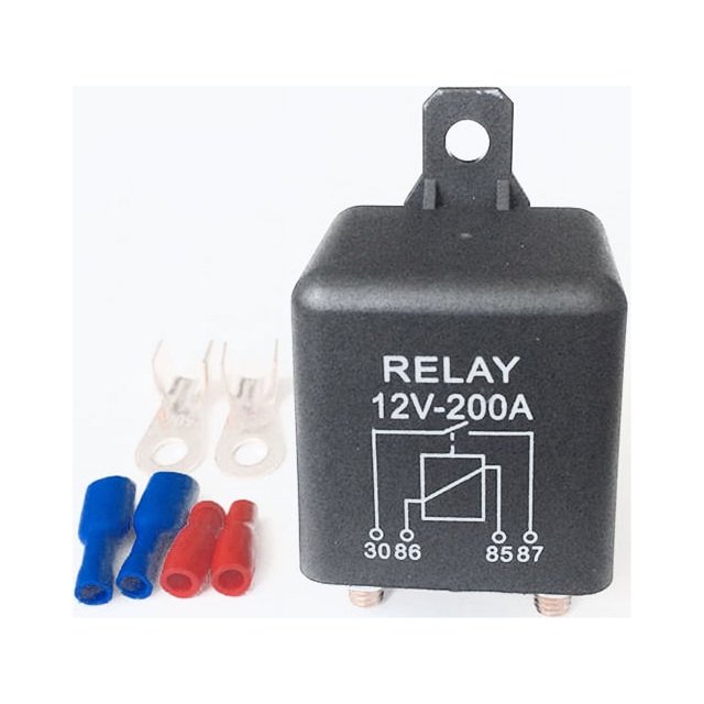 Split Charge Relay 2 Pin for Car Automotive Starter Switch +2 Terminals ...
