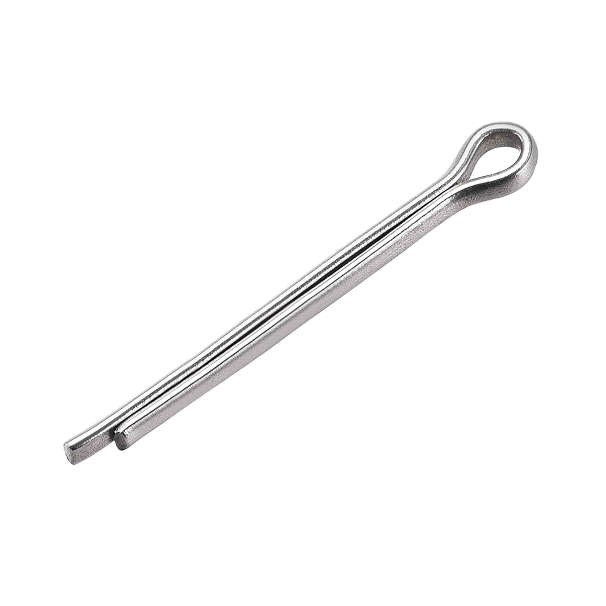 Split Cotter Pin -3mm x 30mm 304 Stainless Steel 2-Prongs Silver Tone ...