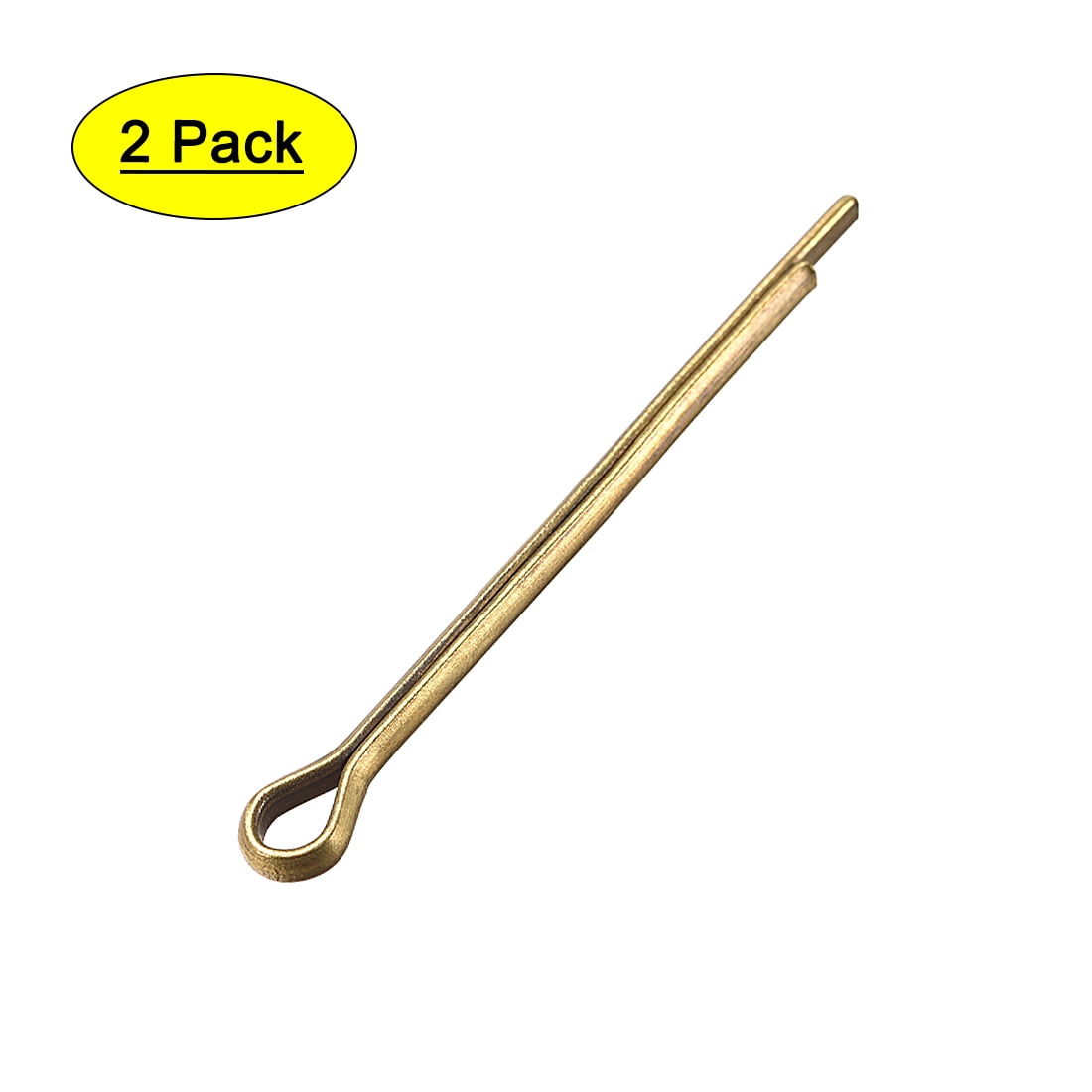 Split Cotter Pin - 3mm x 40mm (1/8 inch x 1 37/64 inch) Solid Brass 2 ...