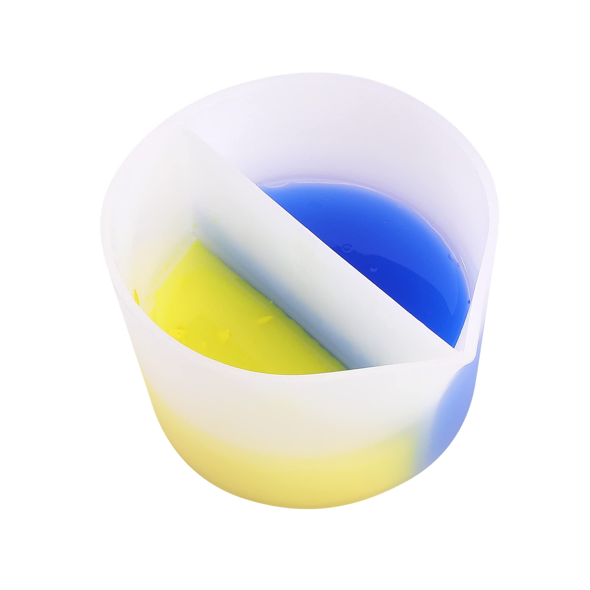 Split Cup for Paint Pouring, 2/3/4/5 Chambers Reusable Silicone Pouring ...
