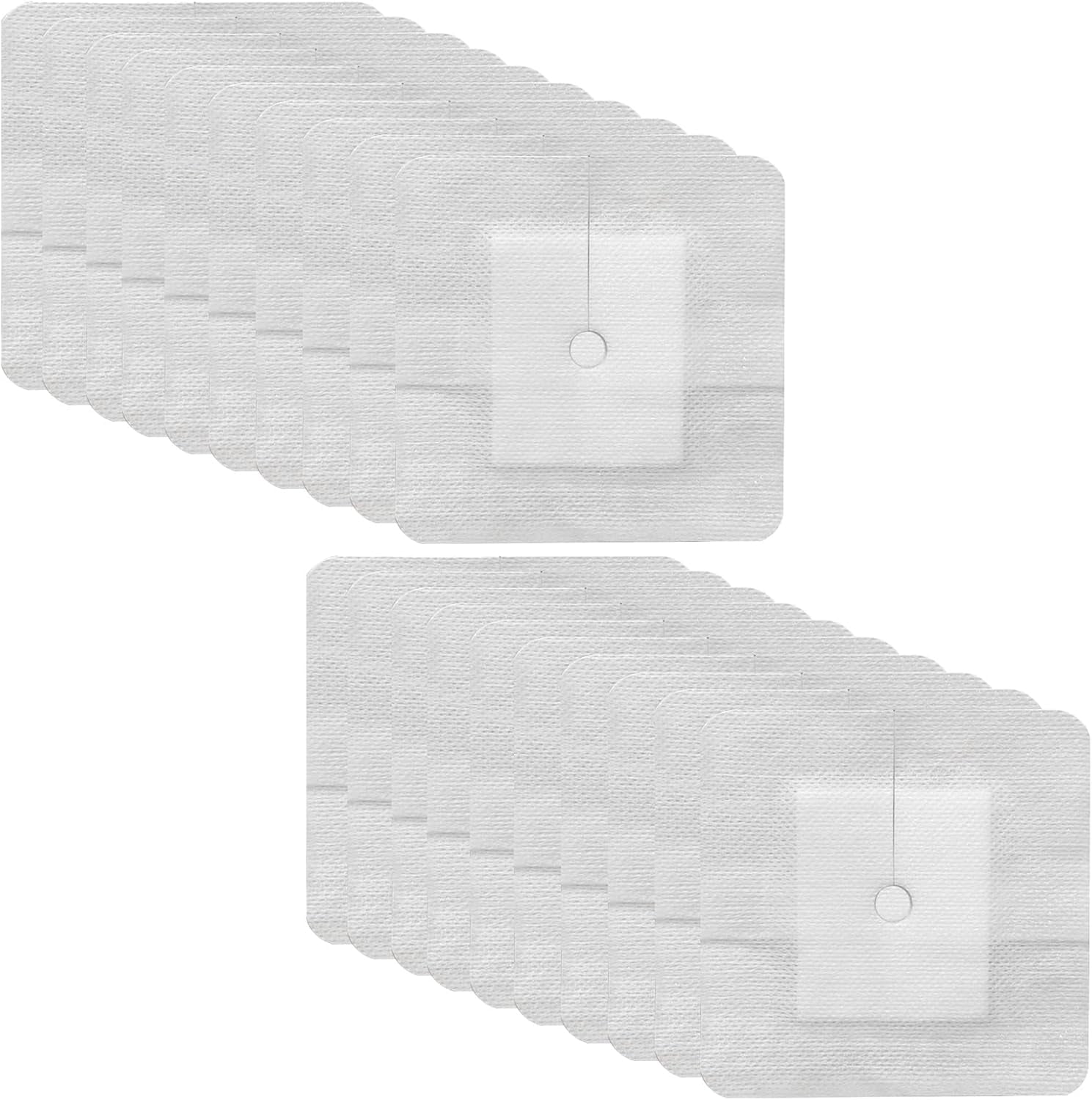 Split Drain Adhesive Bandages 4" x 4", 20Pcs PD Catheter Feeding Tube ...