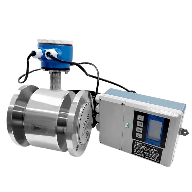 Split Electromagnetic Flow Meter LCD Display Pulse 4-20mA RS485 Signal Output Flowmeter ,Monitor ...