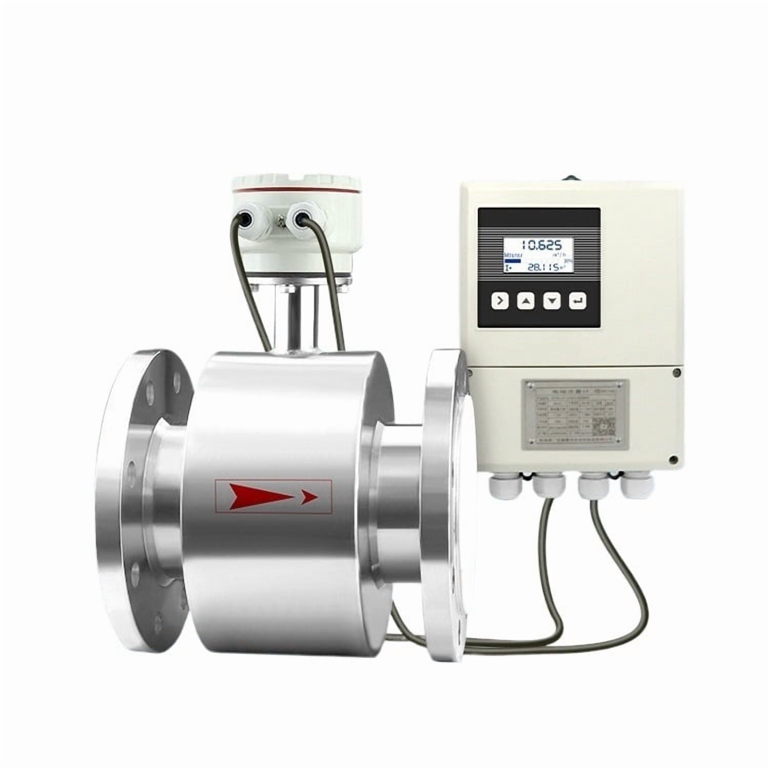 Split Electromagnetic Flowmeter DN10 DN20 DN25 SS304 Material Conductive Liquid Flow Meter ...