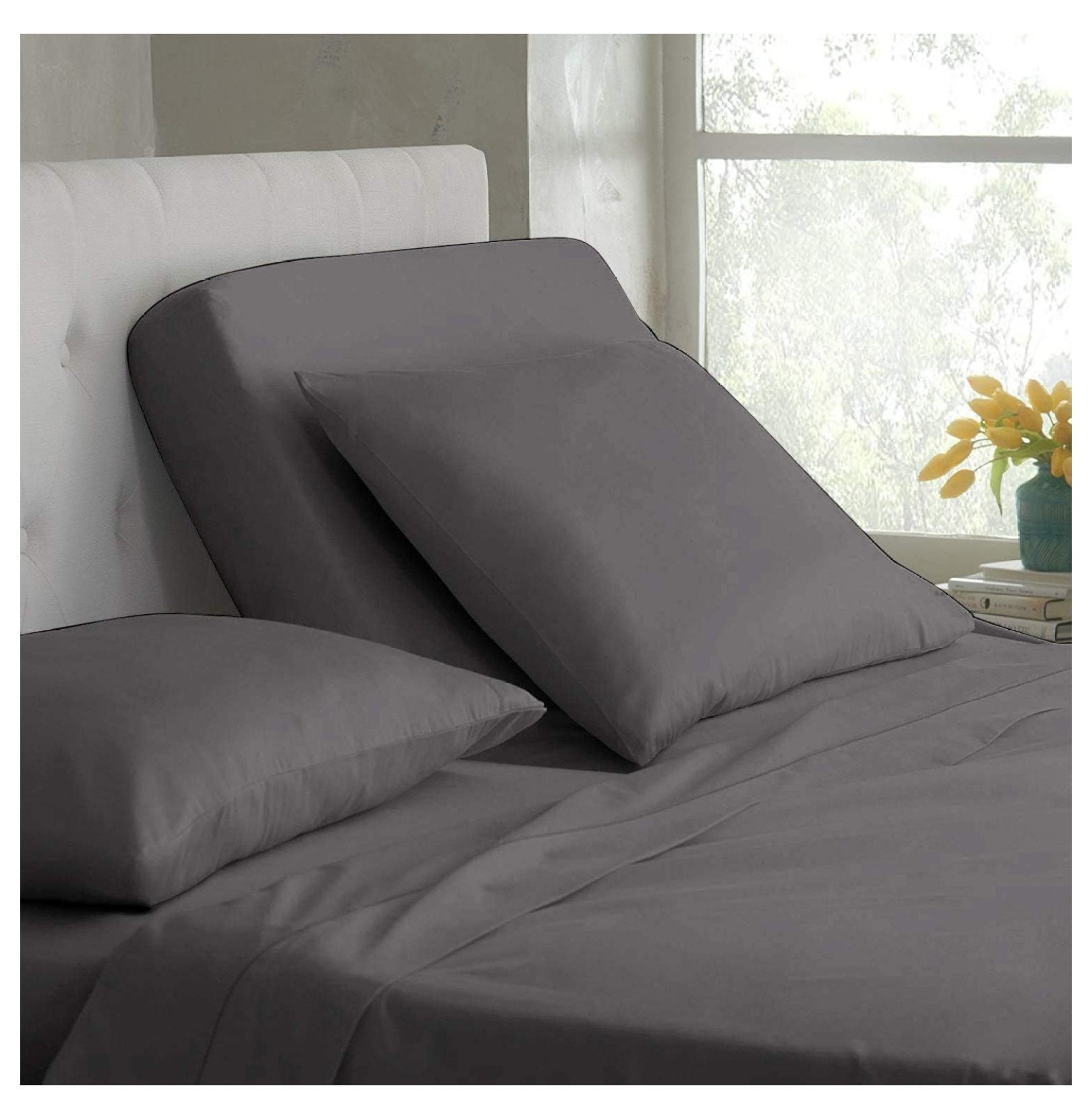 Split Head Flex King Sheet Set for Adjustable Bed, Half Split 4 PCs ...