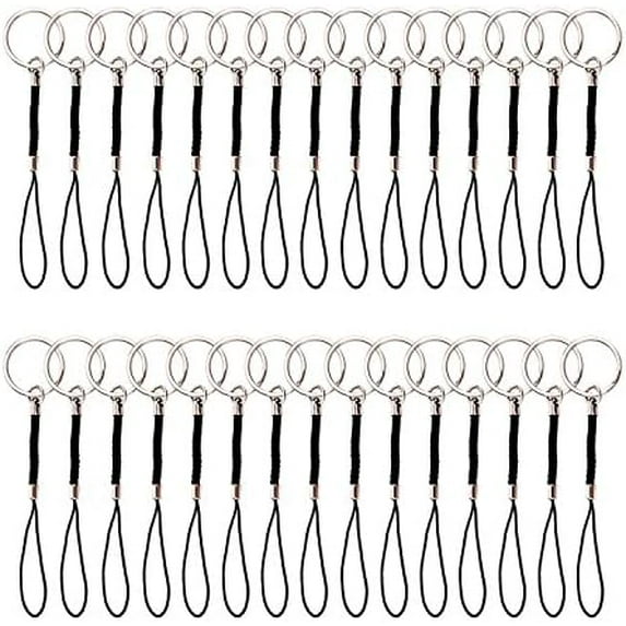 Split Key Chain Rings with Lanyards Rope for USB Flash Drive, MP3, MP4 ...