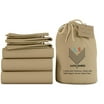 Abripedic Crispy Soft 100% Cotton Percale Sheets, Deep Pocket Split ...