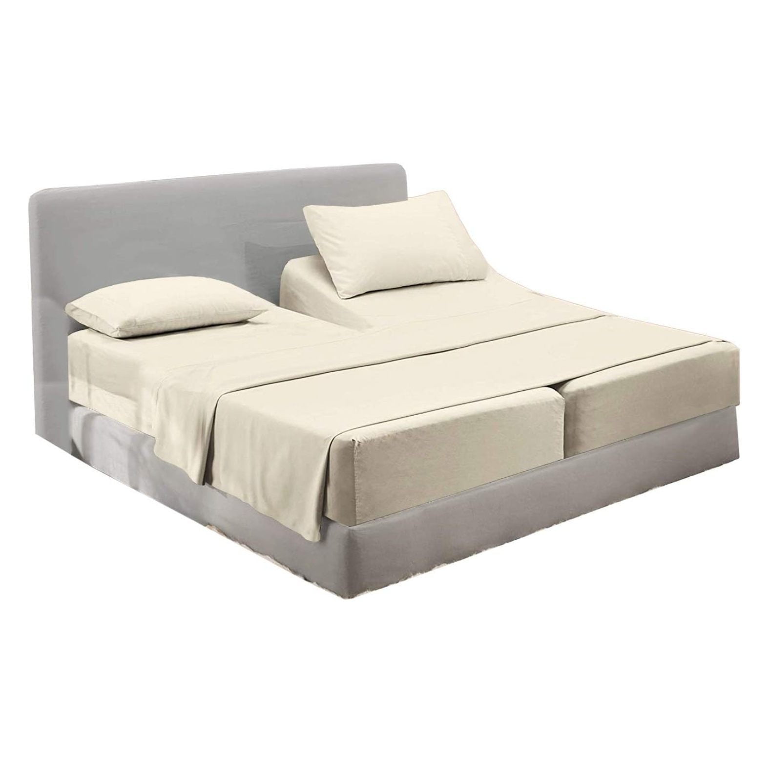Split King Giza Sheets-Split King Sheets for Adjustable Bed-Giza Split ...