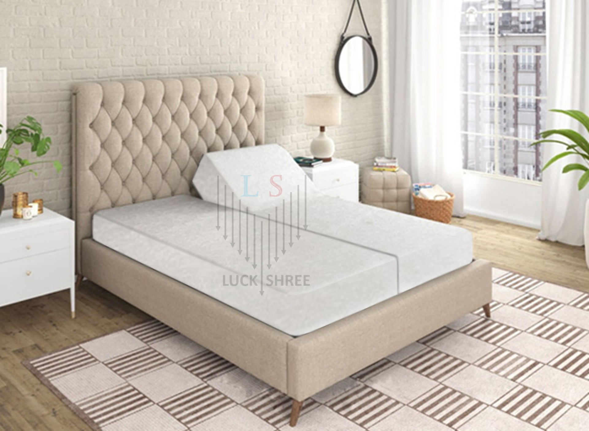 Split King Mattress Protector 100% Waterproof, 15" Deep Pockets, Fitted ...