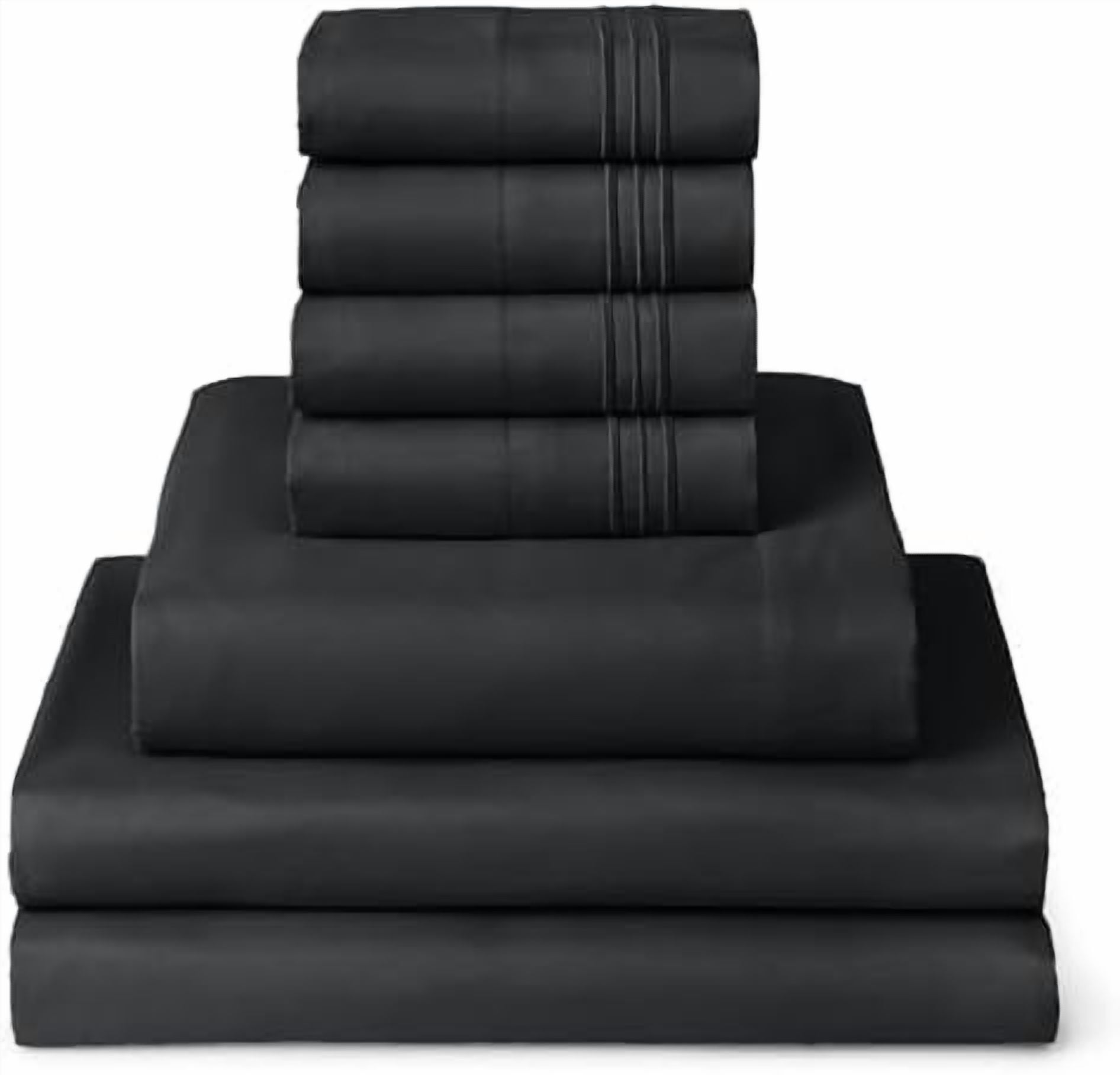 Split King Sheet Set - 7-Piece Iconic Collection Bedding, (Including 4 ...