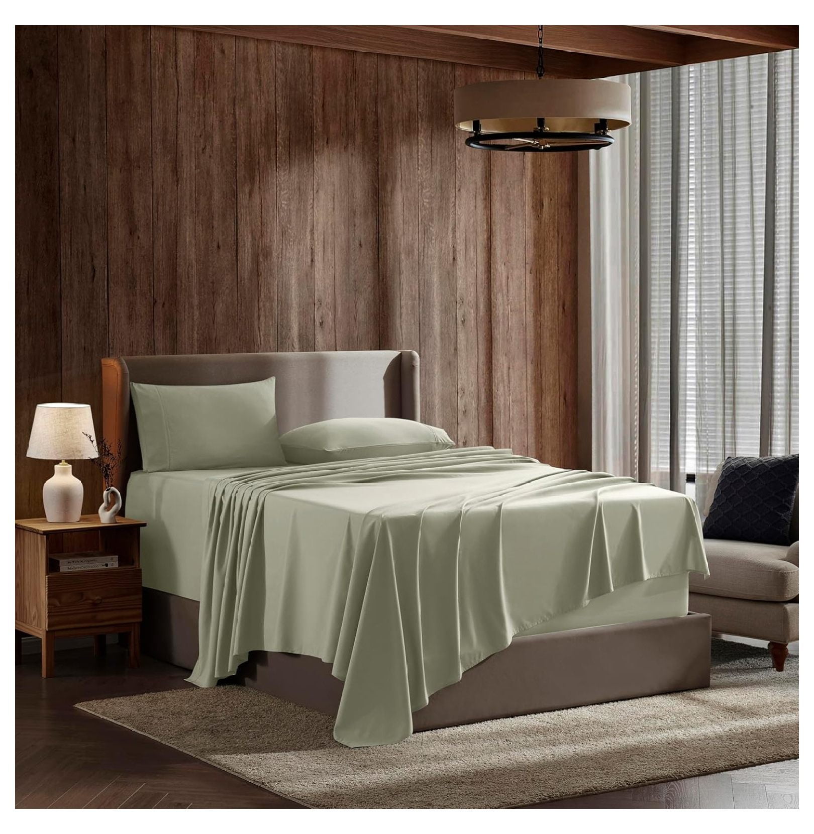 Split King Sheets for Adjustable Beds - 5 Piece Split King Sheets Set ...