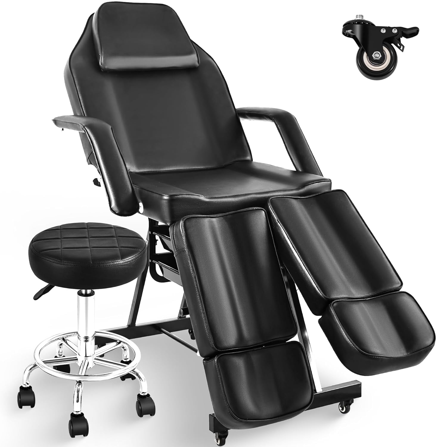 Split Leg Tattoo & Chair – Multi-Function Beauty Bed for Estheticians ...