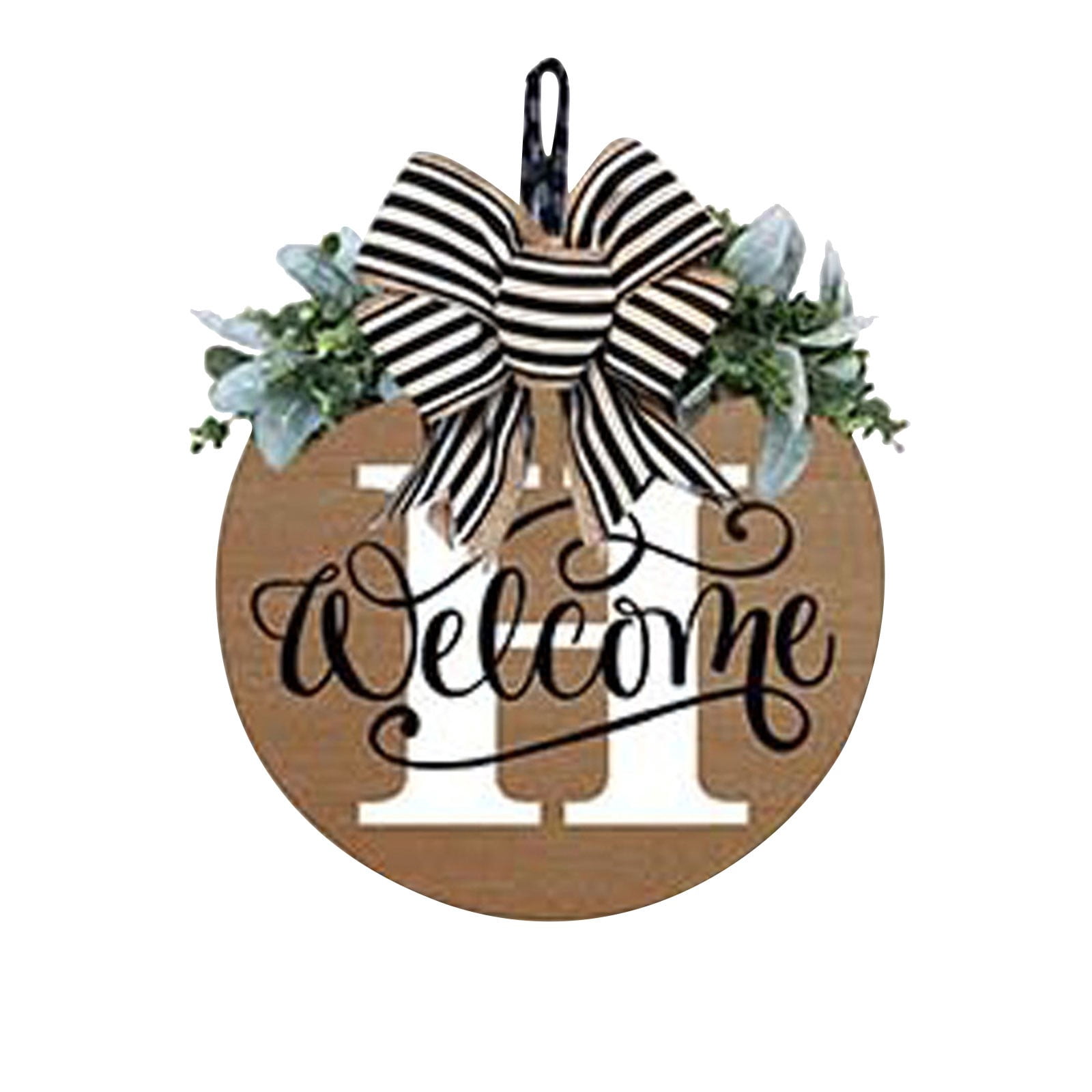 Split Letter Name Sign, Last Name Year Round Front Door Wreath ...