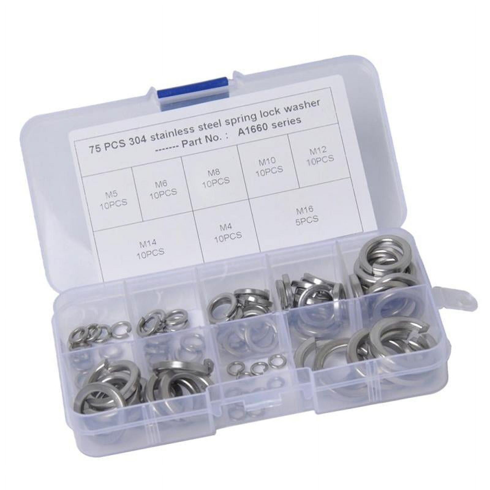 Split Lock Spring Washers - M3//M5/M6/M8/M10/M12/M14/M16 - Stainless ...