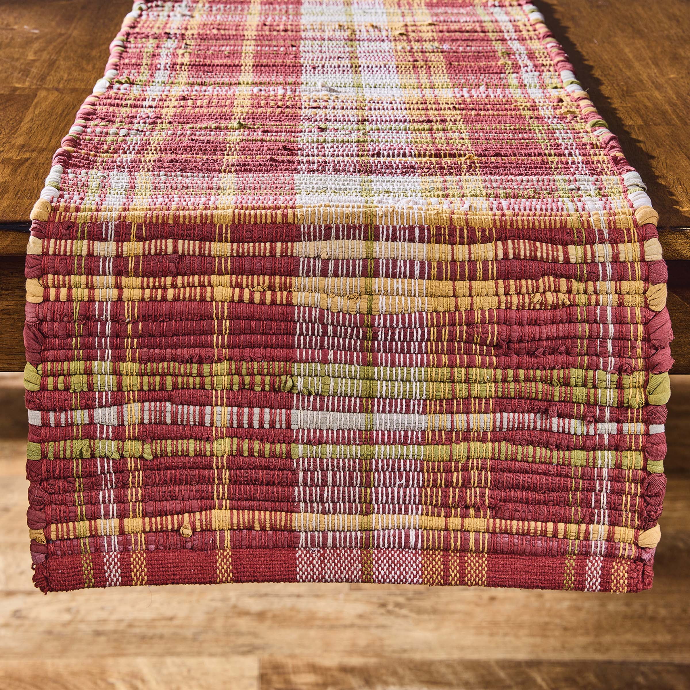 Split P Astor Plaid Chindi Table Runner 15" X 72" - Walmart Business ...