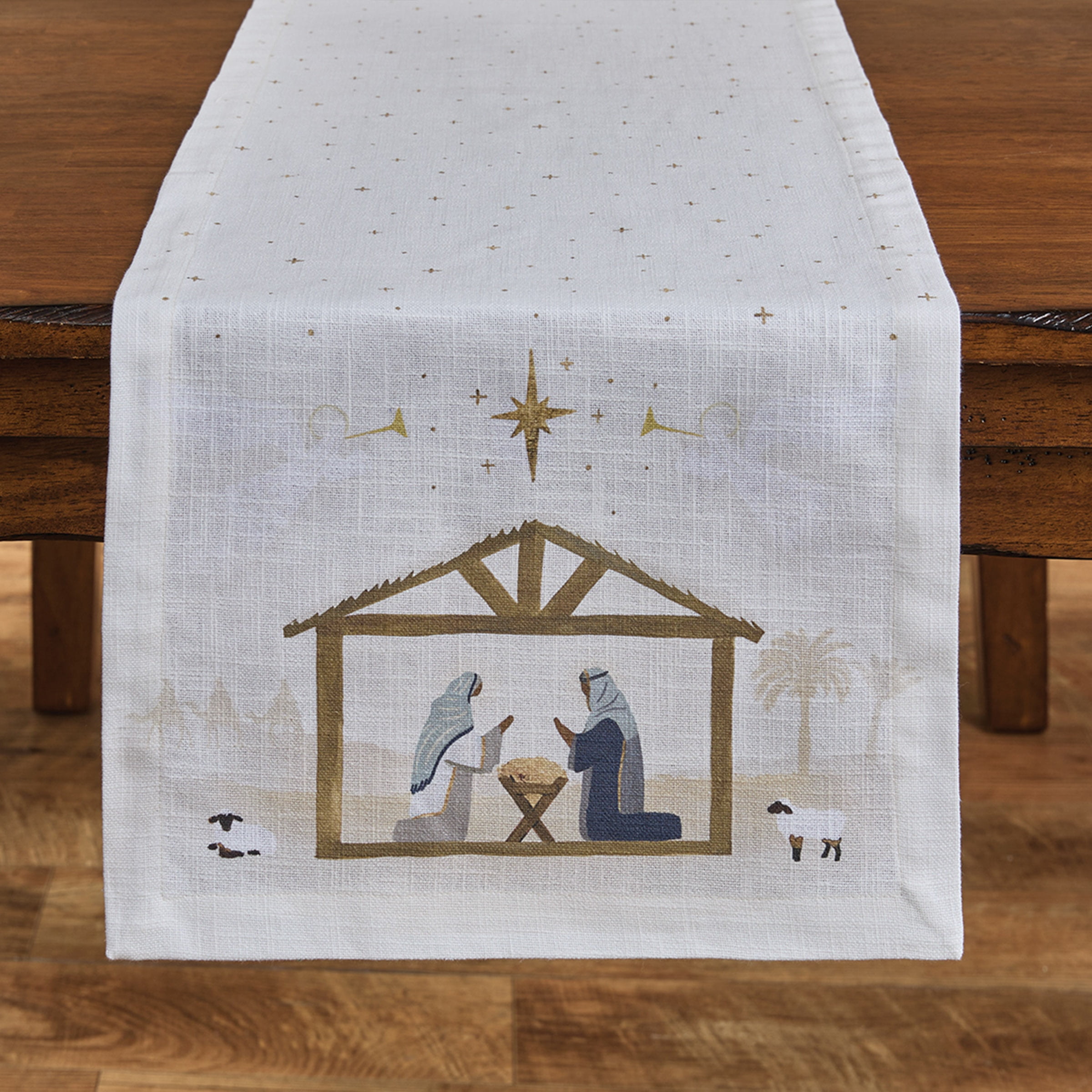 Split P Away In A Manger Table Runner 14" X 54" - Walmart.com