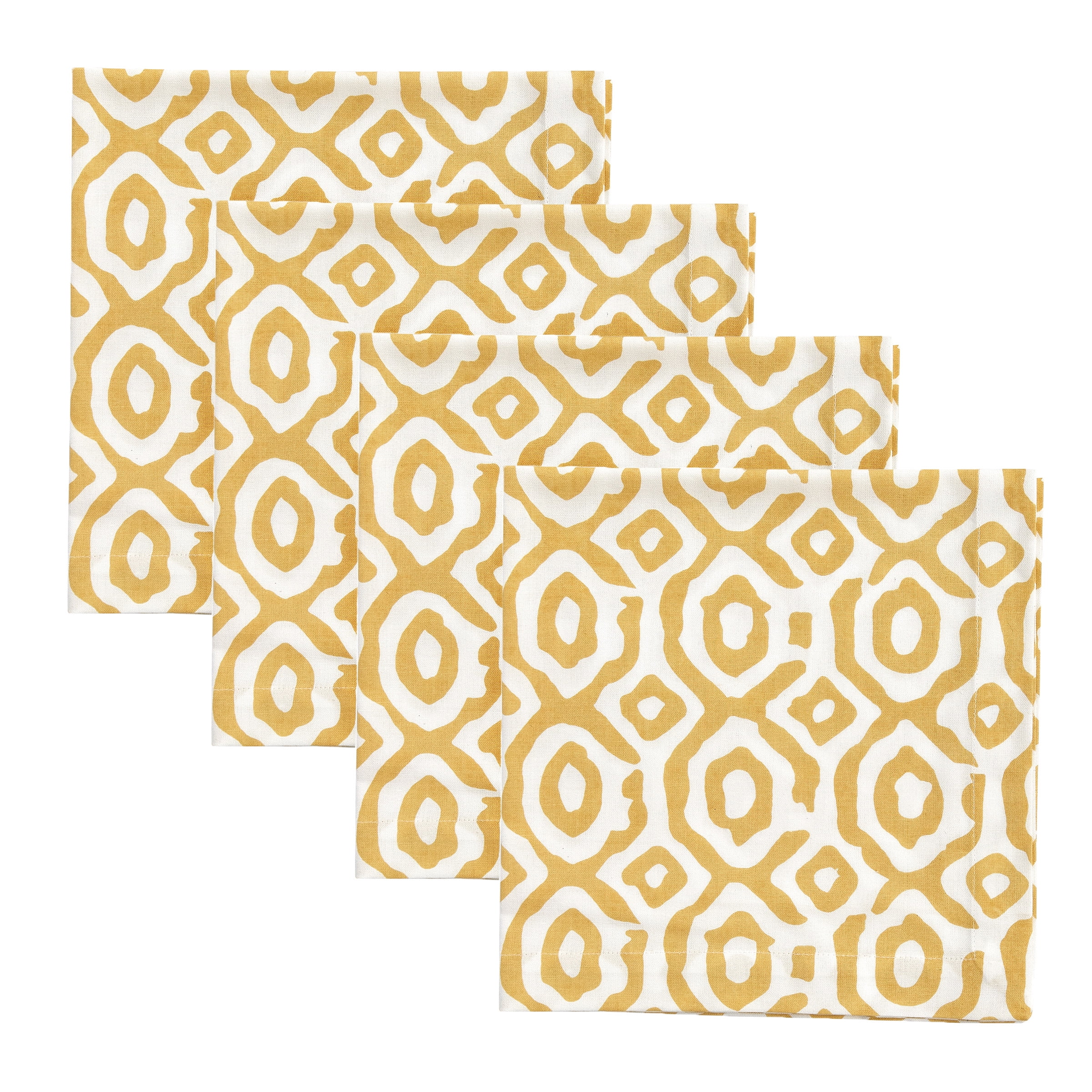 Split P Golden Geo Napkin Set of 4 - Walmart.com