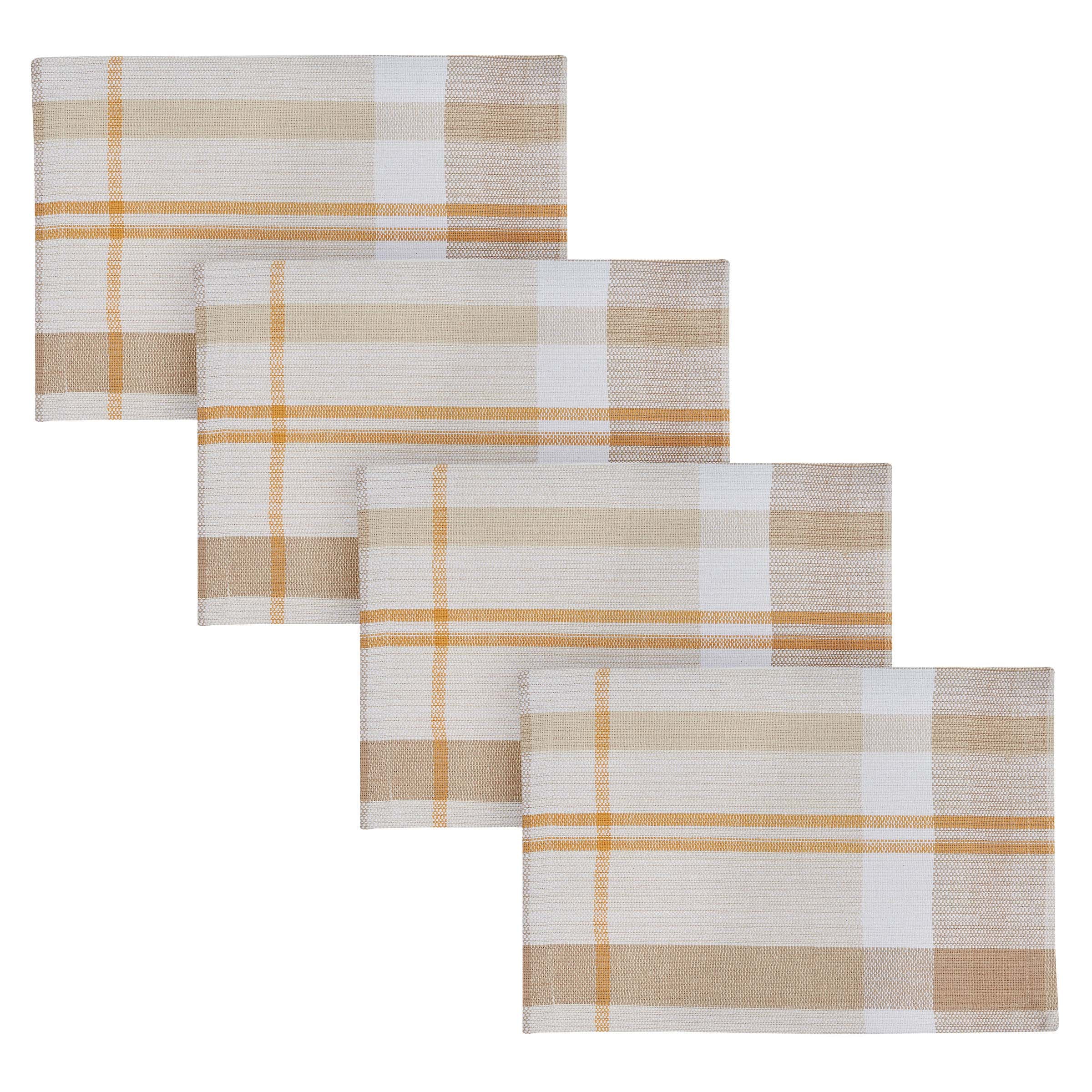 Split P Sunflower Plaid Placemat Set of 4 - Walmart.com
