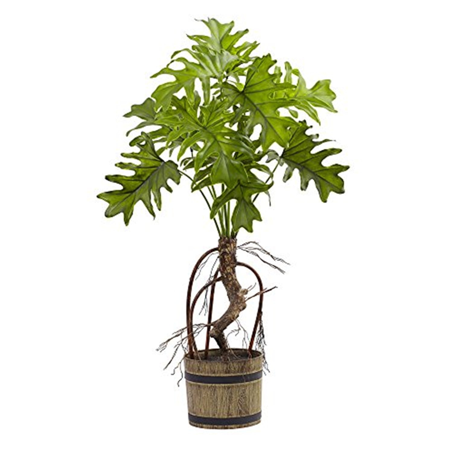 Split Philo Silk Plant with Bucket Planter - Walmart.com