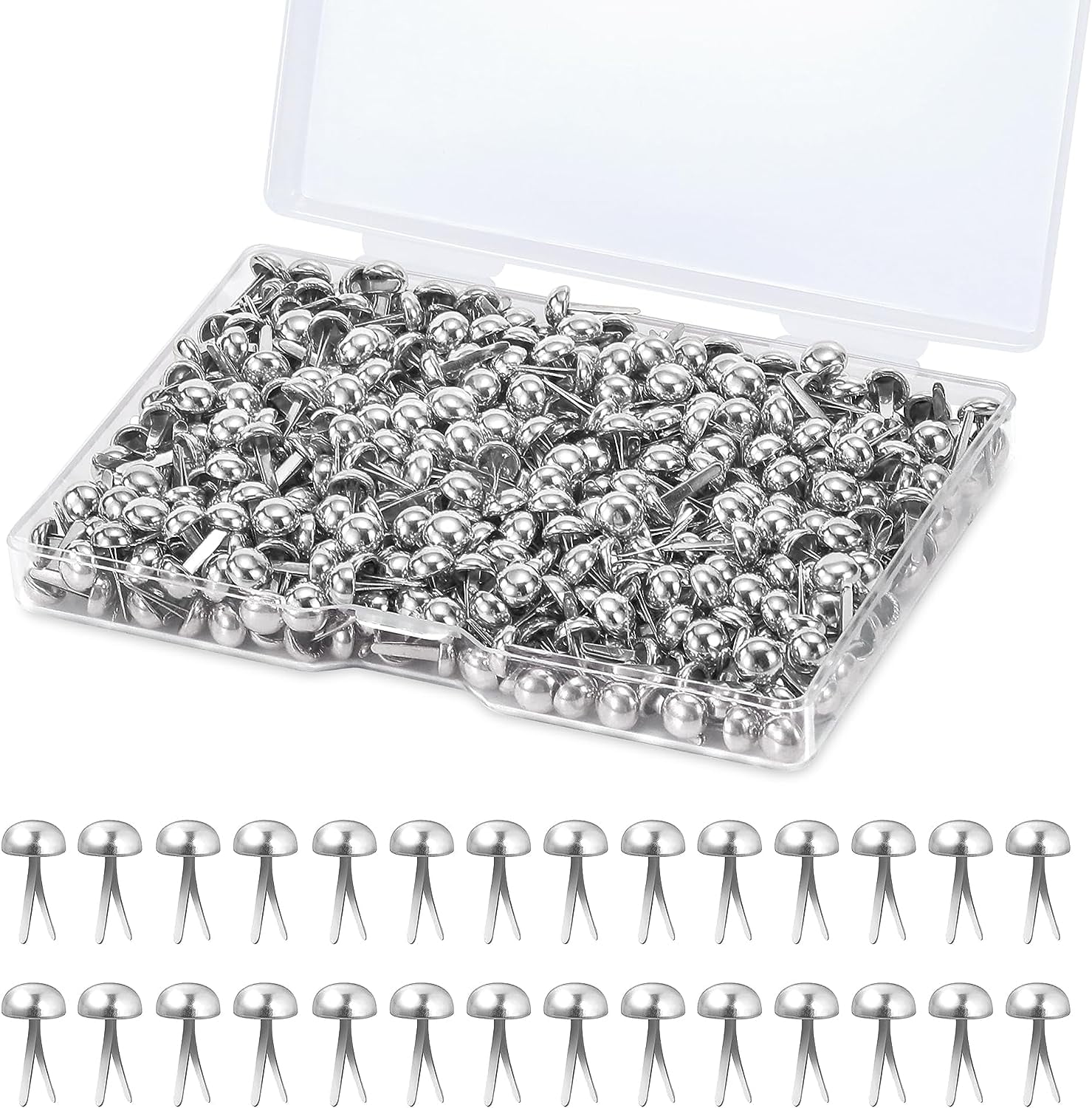 Split Pins Metal Round Brads Mini Paper Fasteners for Paper Craft Scrapbooking DIY Crafts 6mm ...